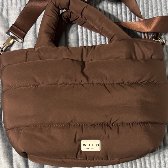 Wilo The Label | Bags | Wilo The Label Brown Puffer Mini Tote Bag ...